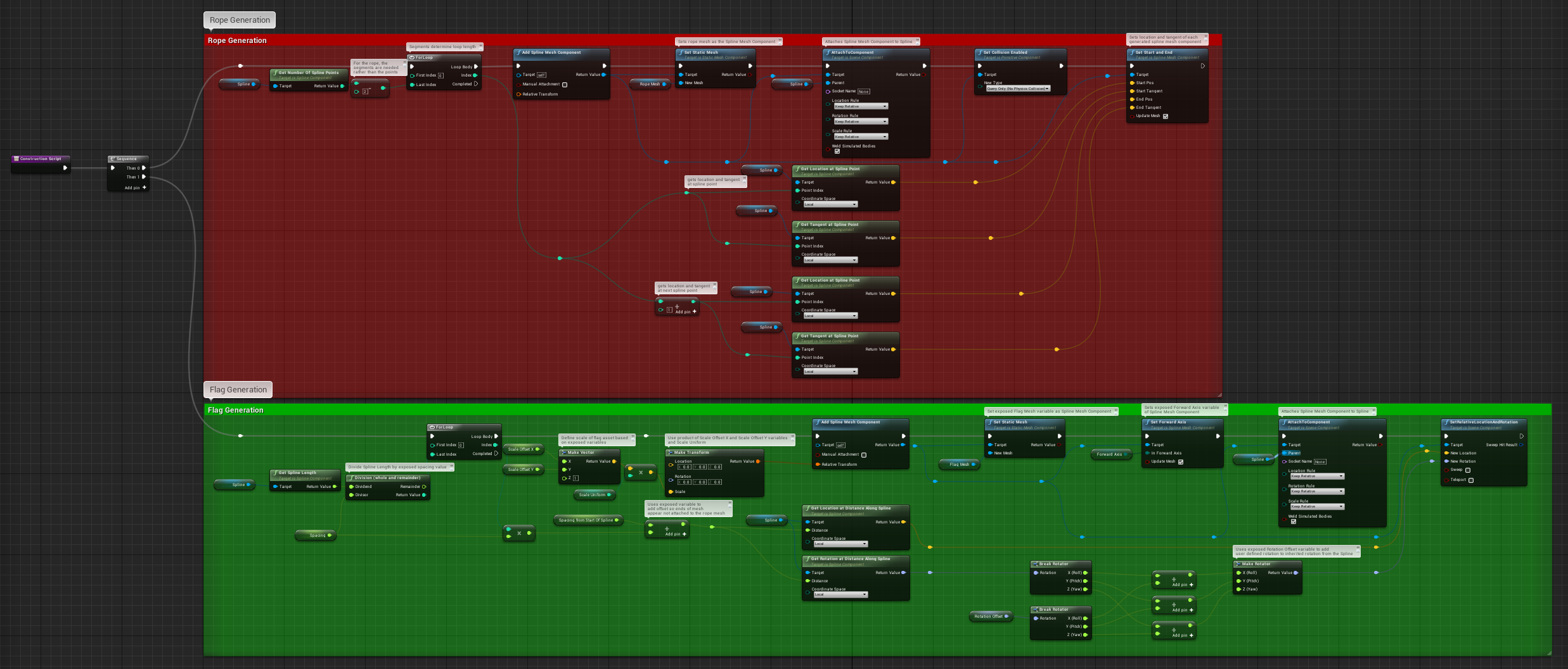 Flag Spline in UE4 · Douglas Halley